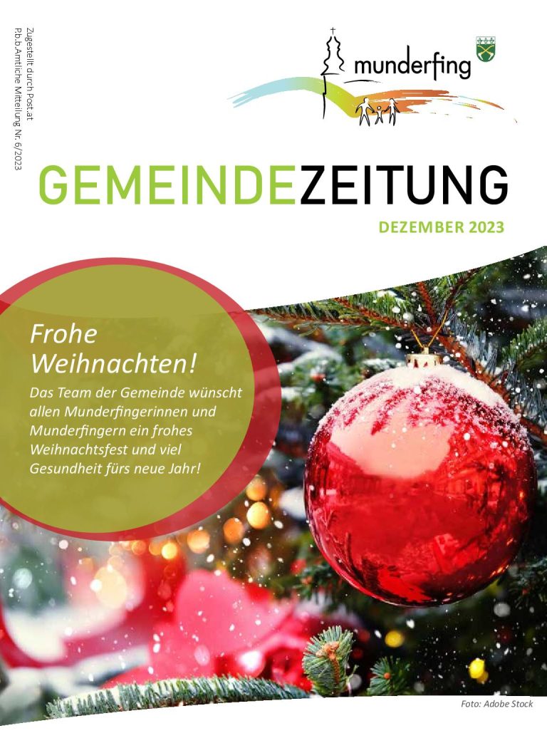 Meldezettel ab 1. November 2023 – Gemeinde Munderfing